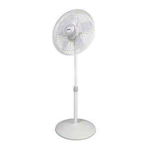 air king 9119 18-inch 3-speed commercial grade adjustable oscillating pedestal fan, 1/20-horsepower, white