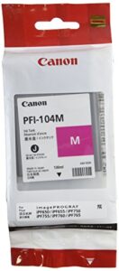 canon cnm3631b001aa pfi-104m-magenta ink tank 130ml