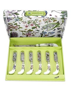 portmeirion botanic garden cheese knife and 6 spreader’s