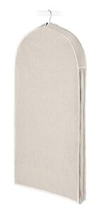 whitmor zippered garment bag natural linen