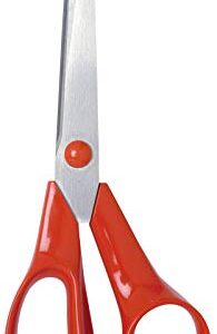 Fiskars 6411501985019 Left-Handed General Purpose, Scissors Length: 21 cm, Quality Steel/Synthetic Material, Classic, one, Red