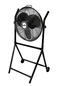 air king 9219 18-inch industrial grade high velocity roll-about stand with fan,black