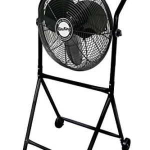 Air King 9219 18-Inch Industrial Grade High Velocity Roll-About Stand with Fan,Black