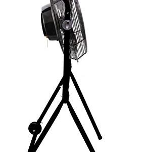 Air King 9219 18-Inch Industrial Grade High Velocity Roll-About Stand with Fan,Black