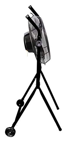 Air King 9219 18-Inch Industrial Grade High Velocity Roll-About Stand with Fan,Black