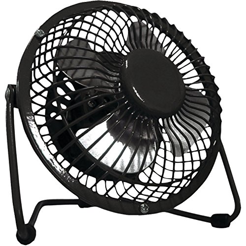 OPTIMUS F-4040BK 4" Personal Metal Fan, Normal, Black