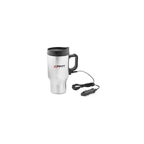 Wagan 2 Pack Stainless Steel Heated Travel Mugs