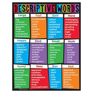 trend enterprises, inc. descriptive words learning chart, 17″ x 22″