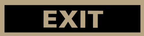 Headline Sign 9359 Self-Stick Sign, Exit, 2 Inches by 8 Inches