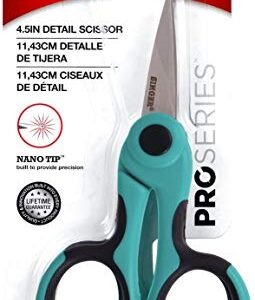 SINGER 00557 4-1/2-Inch ProSeries Detail Scissors with Nano Tip, Teal