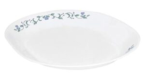 corelle vitrelle serving platter, 12-1/4-inch large serving plate, triple layer glass, crack and chip resistant, country cottage