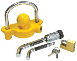 reese towpower 7014700 tow ‘n store lock kit, yellow