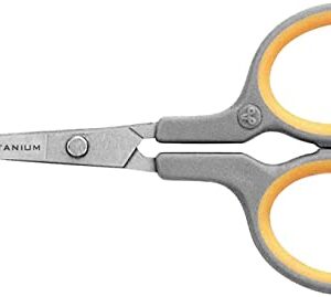 Westcott 13866 Sewing Titainum Bonded Straight Embroidery Scissors, Standard