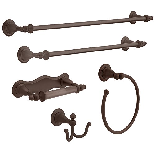 Delta Faucet Victorian Towel Hook, Robe Hook Venetian Bronze Towel Holder for Bathroom, Bathroom Accessories, 75035-RB