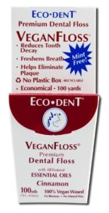 eco-dent cinnamon floss, 100 yards pack of 6