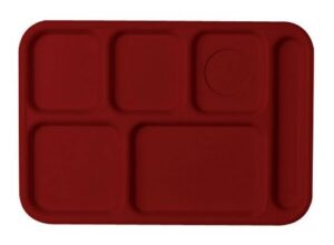 cambro (ps1014416) 10″ x 14-1/2″ penny-saver school compartment tray [case of 24]