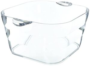 prodyne big square party beverage tub, clear