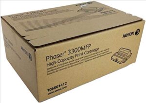 xerox phaser 3300 mfp black high capacity toner cartridge (8,000 pages) – 106r01412