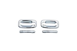 auto ventshade 685111 chrome door handle covers, 2-door set for 2007-2013 silverado & sierra 1500, 2007-2014 silverado & sierra 2500hd-3500hd