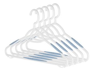 whitmor sure-grip plastic hangers (set of 5)