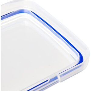 Sistema KLIP IT Rectangular Collection Food Storage Container, 33.8 oz./1.0 L, Clear/Blue, 3 Count