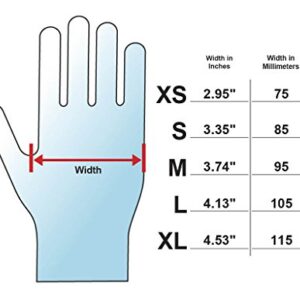 Adenna VPF235 l Vinyl Powder Free Exam Gloves (Translucent, Medium) Box of 100,3.5 mi