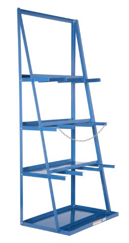 Vestil VBR-9 Vertical Bar Rack, Steel, 39-1/4" Width, 84-1/2" Height, 24" Depth, 3000 lbs Capacity