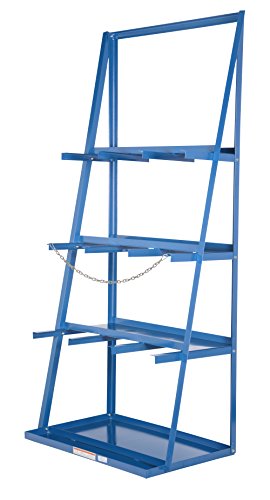 Vestil VBR-9 Vertical Bar Rack, Steel, 39-1/4" Width, 84-1/2" Height, 24" Depth, 3000 lbs Capacity