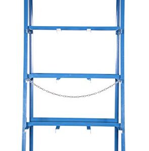 Vestil VBR-9 Vertical Bar Rack, Steel, 39-1/4" Width, 84-1/2" Height, 24" Depth, 3000 lbs Capacity