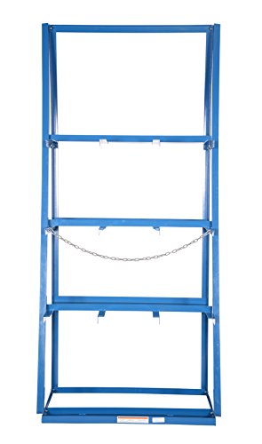 Vestil VBR-9 Vertical Bar Rack, Steel, 39-1/4" Width, 84-1/2" Height, 24" Depth, 3000 lbs Capacity