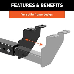 CURT 12923 Multi-Fit Class 2 Adjustable Hitch, 6-3/4-Inch Drop, 2-Inch Receiver, 3,500 lbs.