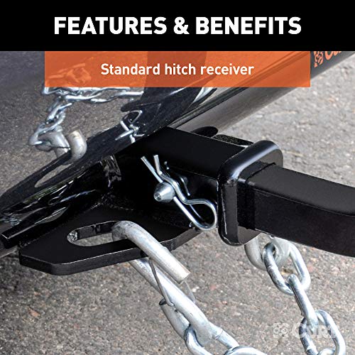 CURT 12923 Multi-Fit Class 2 Adjustable Hitch, 6-3/4-Inch Drop, 2-Inch Receiver, 3,500 lbs.