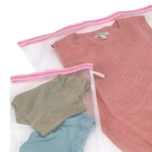 Household Essentials Polyester Mesh Wash Bags, 2 Lingerie and 1 Sweater, Set of 3