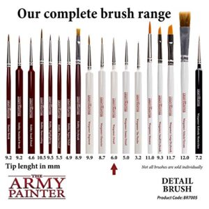 The Army Painter Wargamer: Detail - Fine Detail Paint Brush with Rotmarder Sable Hair - Small Paint Brush, Model Paint Brush for Miniature Paint Sets & Fine Tip Paint Brushes for Miniature Painting