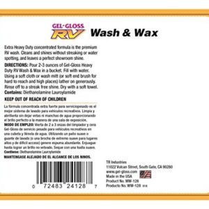 Gel-Gloss RV Wash and Wax - 128 oz. - WW-128