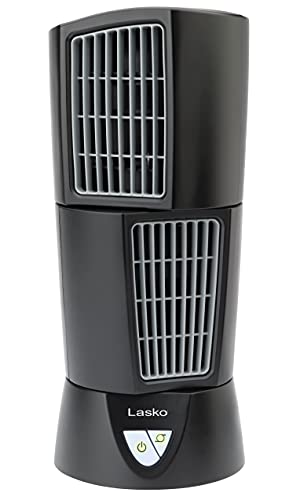 Lasko 4916 Platinum Desktop Wind Tower Oscillating Fan