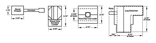 Walthers Cornerstone HO Scale Model Sawmill Outbuildings, 8