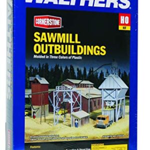 Walthers Cornerstone HO Scale Model Sawmill Outbuildings, 8