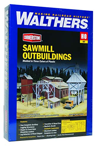 Walthers Cornerstone HO Scale Model Sawmill Outbuildings, 8