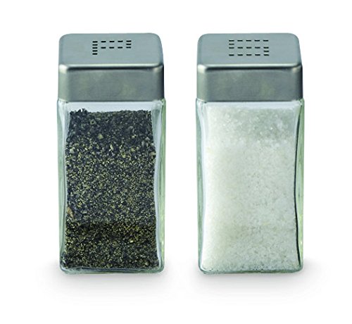 CUISINOX Salt and Pepper Shaker Set, Each measures: 3¾ x 1 ¾ x 1 ¾ Inch, Stainless steel