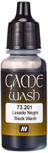 vallejo black wash, 17ml