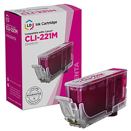 LD Compatible Ink Cartridge Replacement for Canon CLI-221 (Magenta)