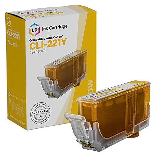 LD Compatible Ink Cartridge Replacement for Canon CLI-221 (Yellow)