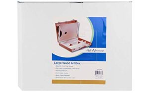 art advantage wood art box 16.5×3.25×13.5 large