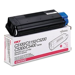 oki 42804502 42804502 toner (type c6), 3000 page-yield, magenta