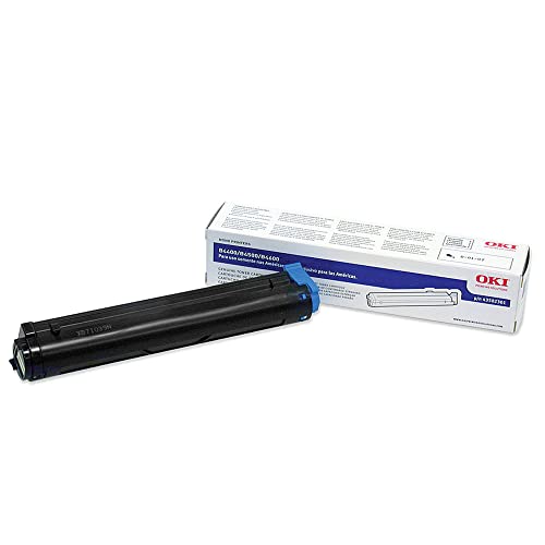 Okidata 43502301 B4400 B4500 B4550 B4600 Toner Cartridge (Black) in Retail Packaging