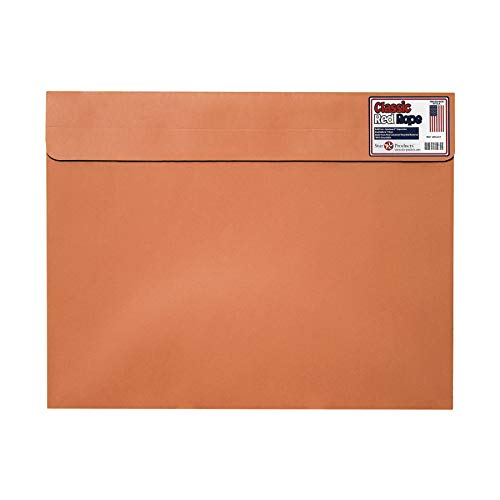 Star Products Red Fiber Envelope with Hook and Loop Closure, 22 x 17 x 2, 17" x 22"