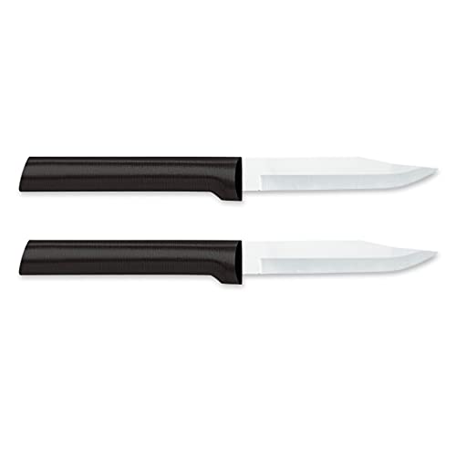 Rada Cutlery Regular Paring Knife, Black Handle, Pack of 2