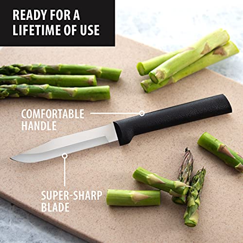 Rada Cutlery Regular Paring Knife, Black Handle, Pack of 2