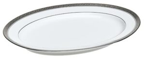 noritake crestwood platinum 14-inch medium oval serving platter